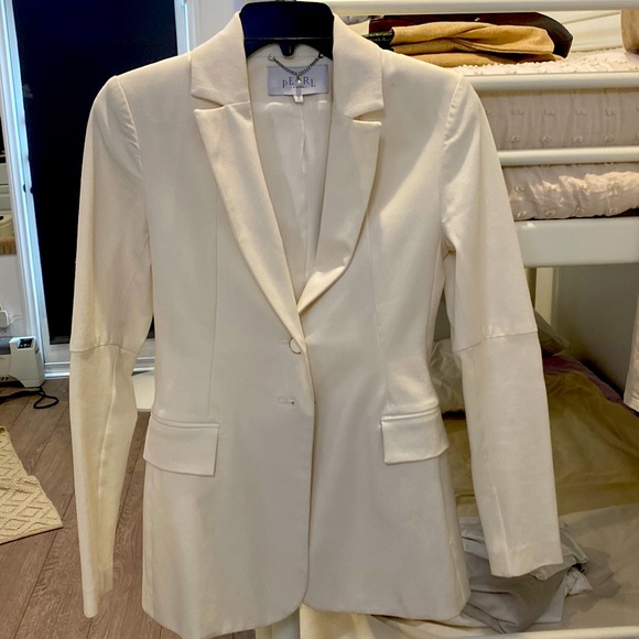 Pearl | Jackets & Coats | Off White Pearl Blazer | Poshmark